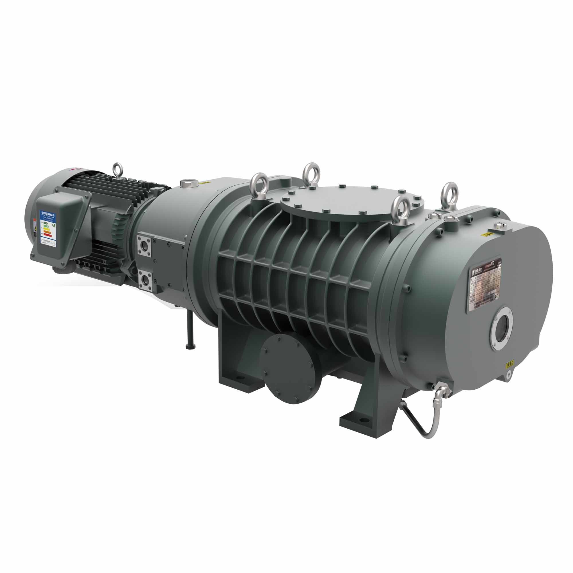 Painting Surface 7.5KW Roots Vacuum Pump Oil Free Low Noise Long ...